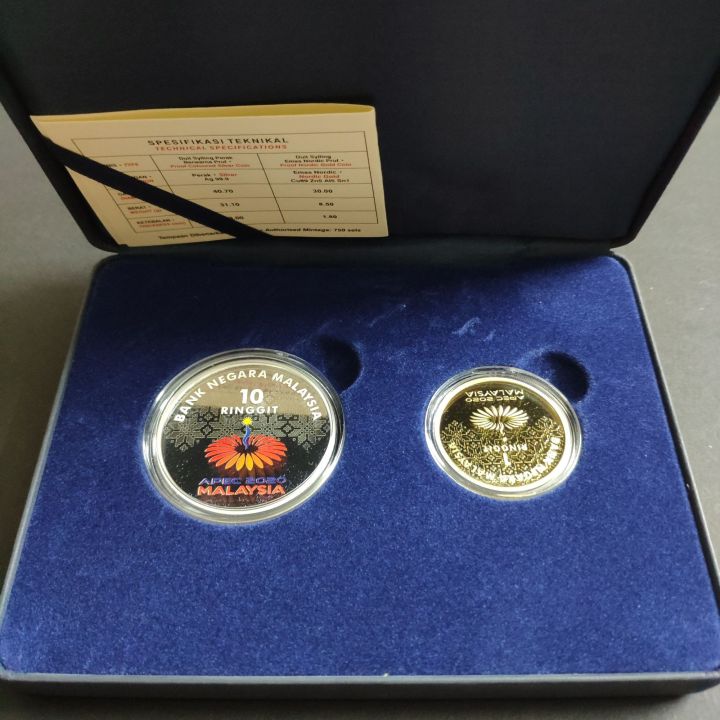MALAYSIA COMMEMORATIVE SILVER PROOF COIN ASIA-PASIFIC ECONOMIC ...