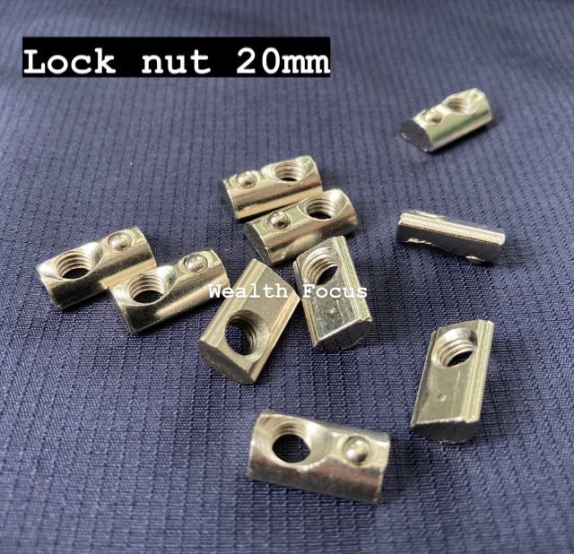 Lock nut 20mm สำหรับอลูมิเนียมโปรไฟล์ ball spring | Lazada.co.th