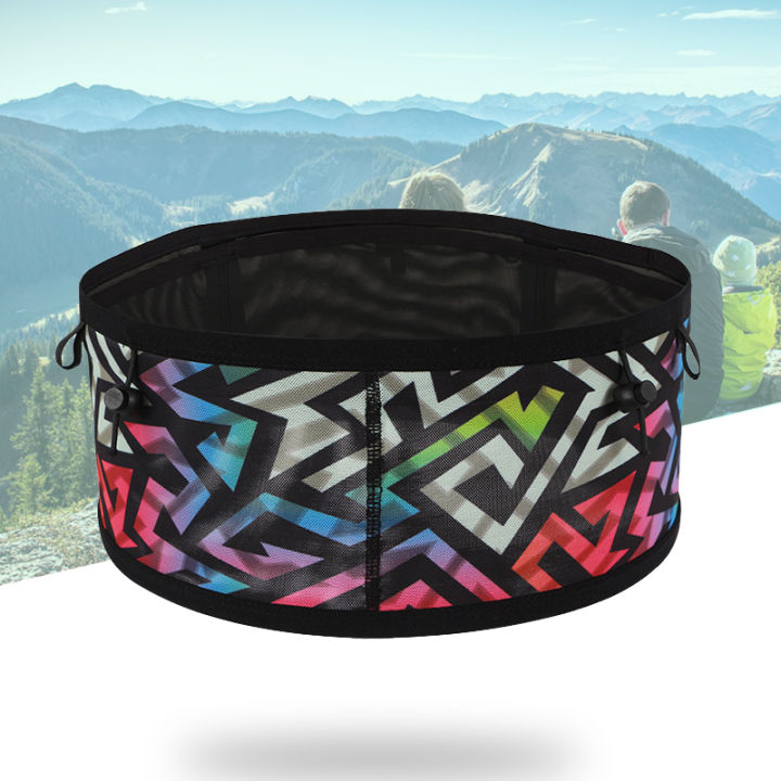 (S-2XL)Running Belt Bag Multi-Use Sports Waist Bag Elastic Close-Fit ...