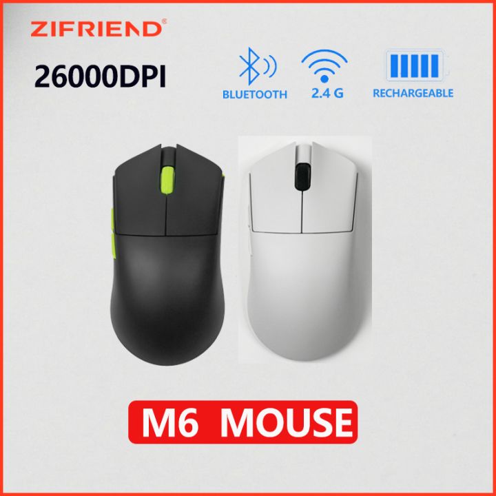 【DELIVER IN 3 DAYS】 ZIFRIEND M6 Lightweight Mouse 26000DPI 3 Model ...