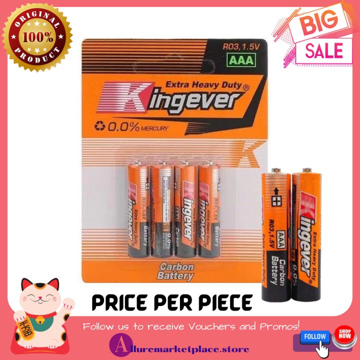 Triple AAA battery Kingever| 3A batteries Heavy Duty Battery all ...