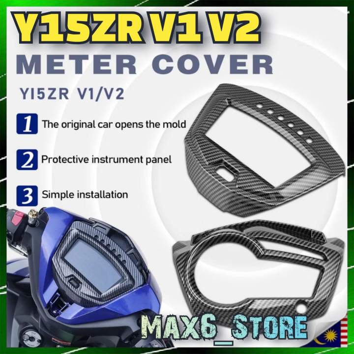 YAMAHA Y15ZR V1 V2 METER COVER CARBON FIBER Y15 V1 V2 DIGITAL METER ...