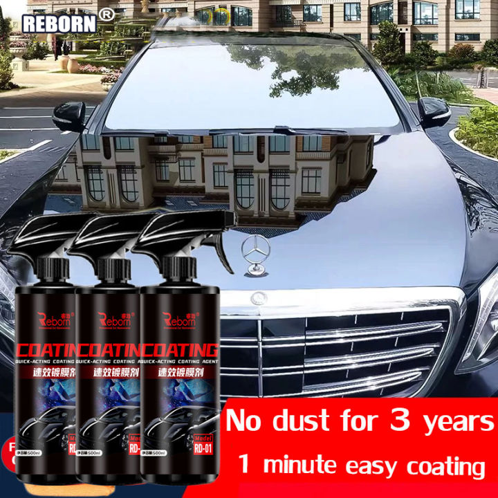Car Wax Spray Coating Agent Quick Coat Ceramic Coating Car Wax Polish Spray Waterless Car Wash ...