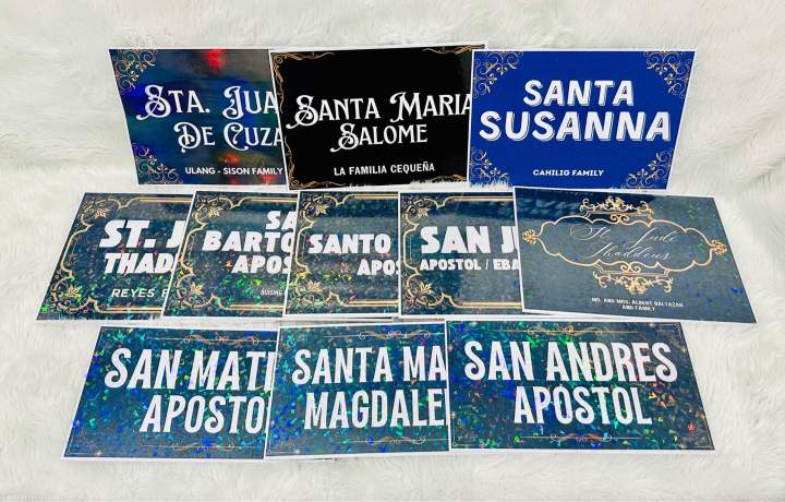 Saint Name Plate Sintra Board | Lazada PH