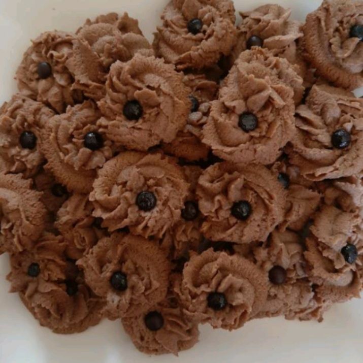 Promo Bulan april Kue Semprit Mawar Rasa kacang Cokelat Premium variant ...