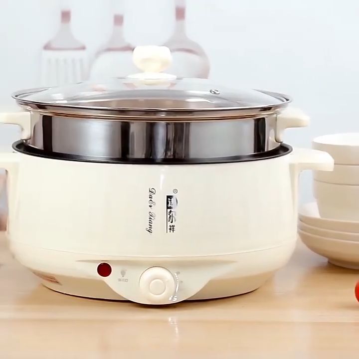 [FREE SET 7 COOKING TOOLS] Electric Cooker 3.7L with Steamer Non-stick ...
