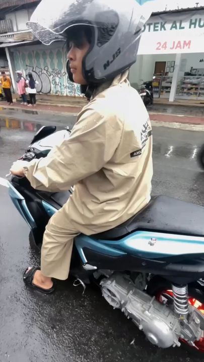 AKULA Jas Hujan Raincoat PVC Premium Setelan Pria Wanita Terbaik Anti ...