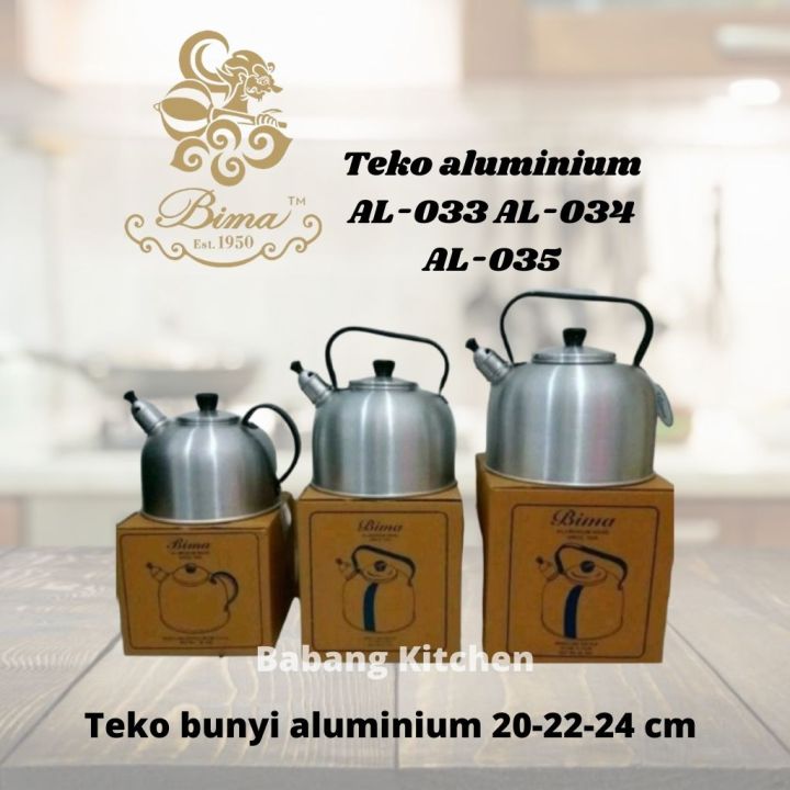 BIMA teko bunyi aluminium ukuran 20-22-24 cm | Lazada Indonesia