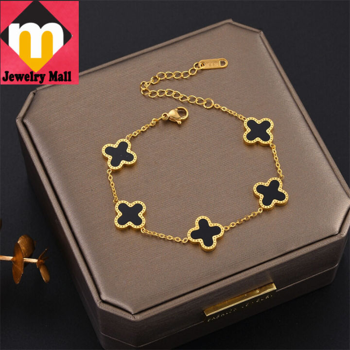 vca jewelry 18k Gold Pawnable Saudi Gold Original Clover Mother-of ...