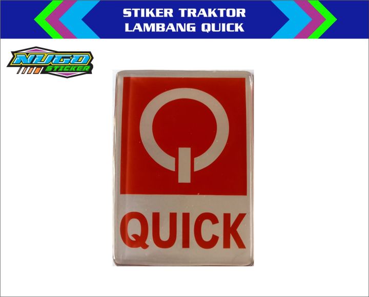 stiker lambang QUICK traktor/cultivator | Lazada Indonesia