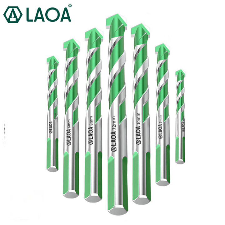 LAOA Bộ Mũi Khoan Đa Năng 3-12MM Hợp Kim Siêu Cứng Mũi Khoan Xoắn Cho Nề Khoan Lỗ Thủy Tinh ...