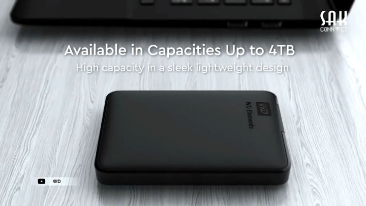 Western Digital External Hard Drive Elements Enclosure Portable 2.5 ...