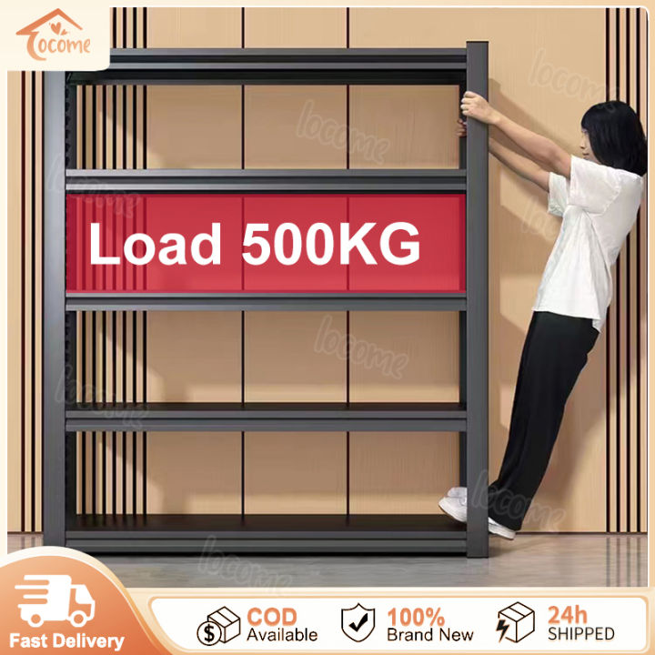 Load 600 KG Boltless Rack Steel Rack Shelves 5 layers Metal Rack ...