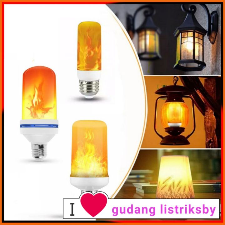 lampu api led e27 besar kuning biru merah /bohlam obor led e27-autolux ...