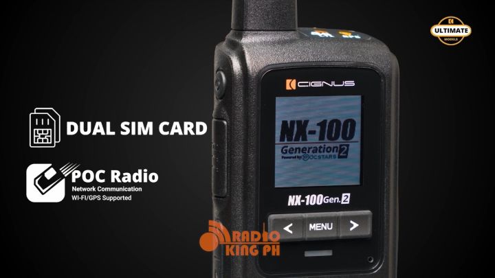 CIGNUS NX100 GEN. 2 POC NETWORK RADIO SET OF 2 (1 pair) | Lazada PH
