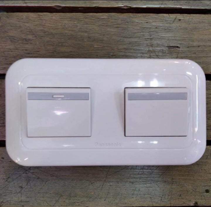 Saklar tunggal + saklar tunggal HOTEL Panasonic | Lazada Indonesia