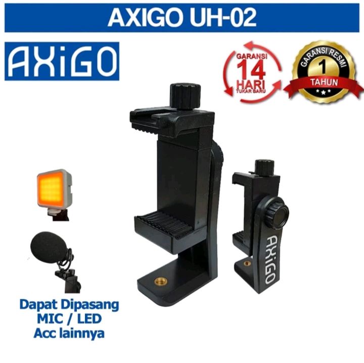 Phone Holder U Clamp Ulir Putar 360 Vlog Tripod Bracket HP Universal ...