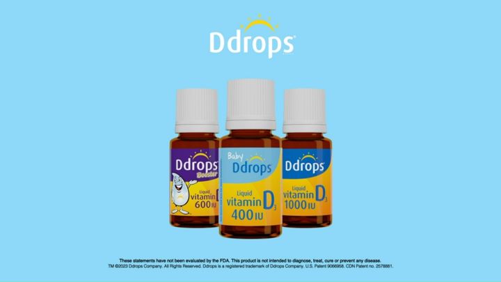 Ddrops Liquid Vitamin D3 600 IU – Daily D3 Supplement for Kids ...
