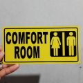 COMFORT ROOM SIGNAGE PVC TYPE WATERPROOF AND NON-FADING | Lazada PH