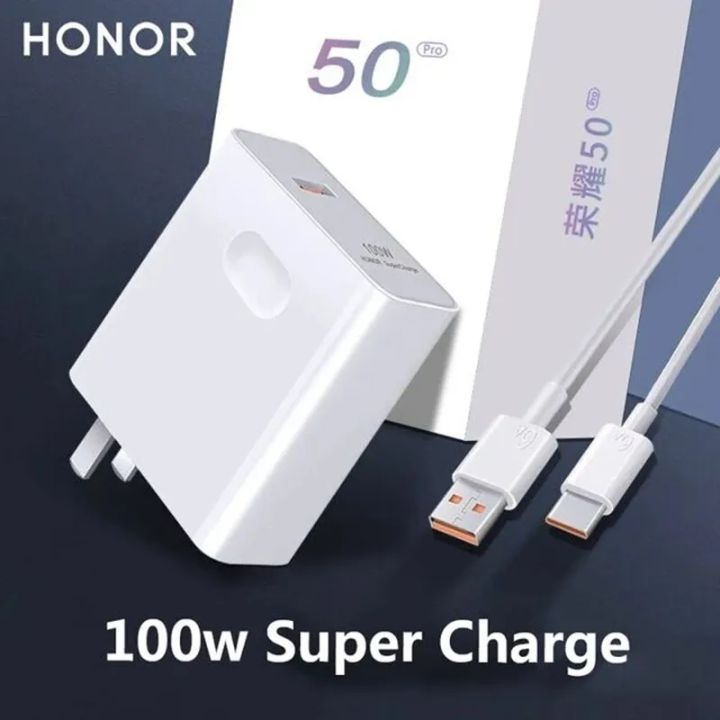 Honor 100W Fast Charger EU/US/UK SuperCharge Power Adapter 6A Usb Type ...