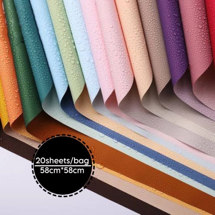 20pcs/bag 10pcs/bag korean flower wrapper back to back 2 colors | Lazada PH