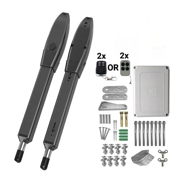 ☑️ Dual Arms Linear Heavy Duty Automatic Swing BiFold Gate Operator ...