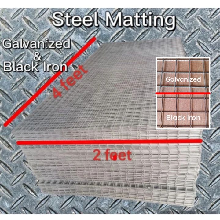 Steel Matting 2FTx4FT Galvanized iron Black Iron | Lazada PH
