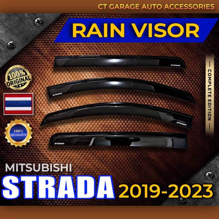 MITSUBISHI STRADA 2019-2023 PREMIUM RAIN VISOR (strada accessories ...