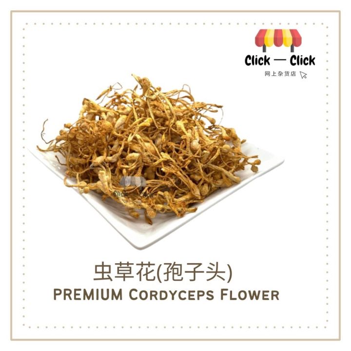 Premium Cordyceps Flower 特级大孢子头虫草花 [100G] | Lazada