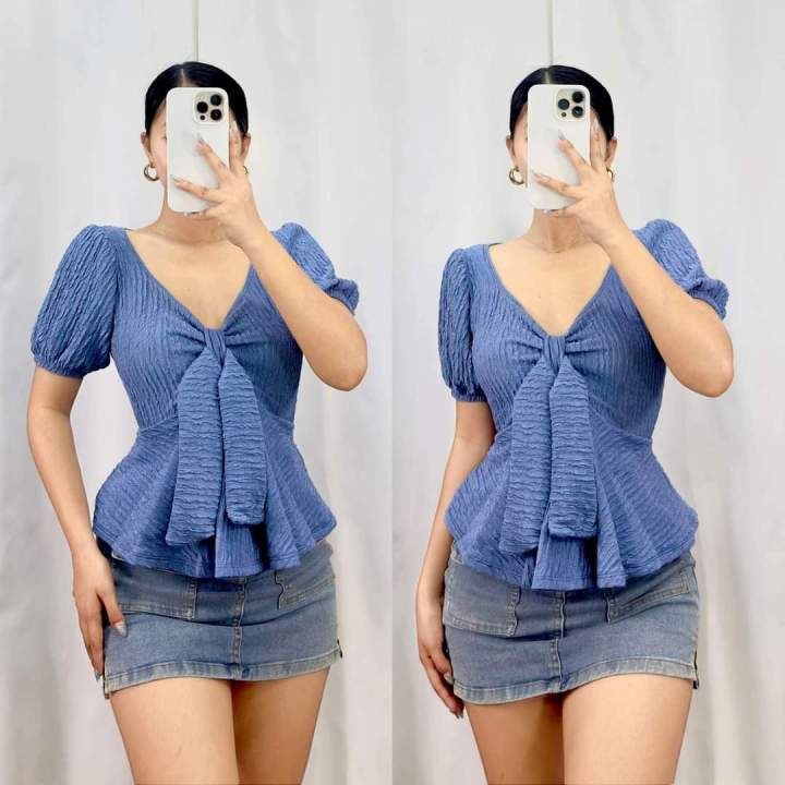 Barbara top | Lazada PH: Buy sell online Blouses with cheap price ...