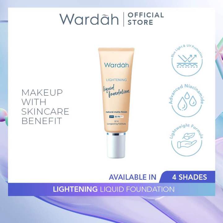 Wardah Lightening Liquid Foundation 6ml | Lazada Indonesia