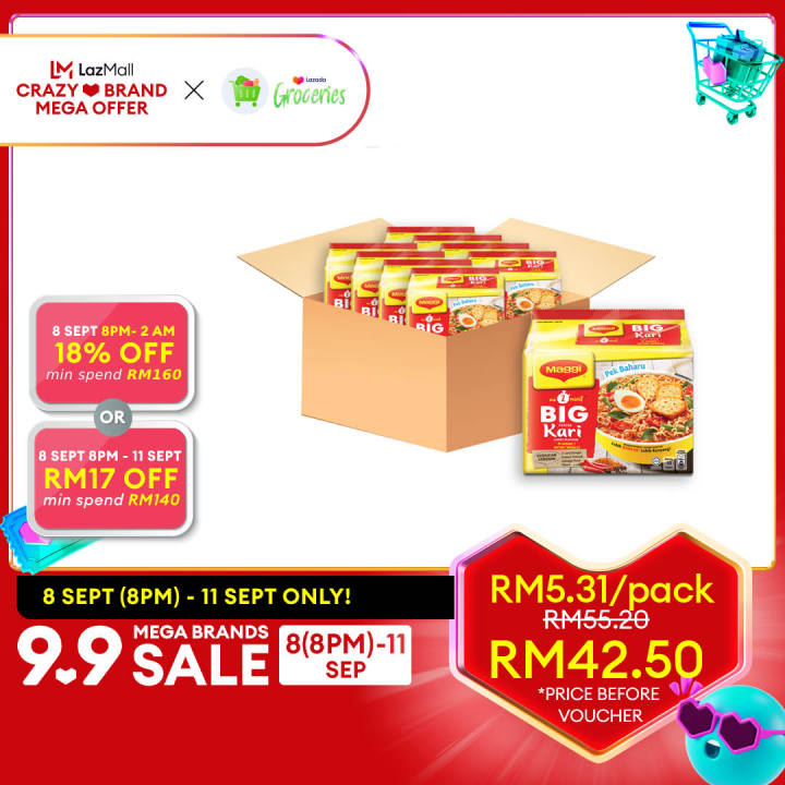 [CARTON] MAGGI 2-MINN Big Curry 8 x 5 x 106g | Lazada