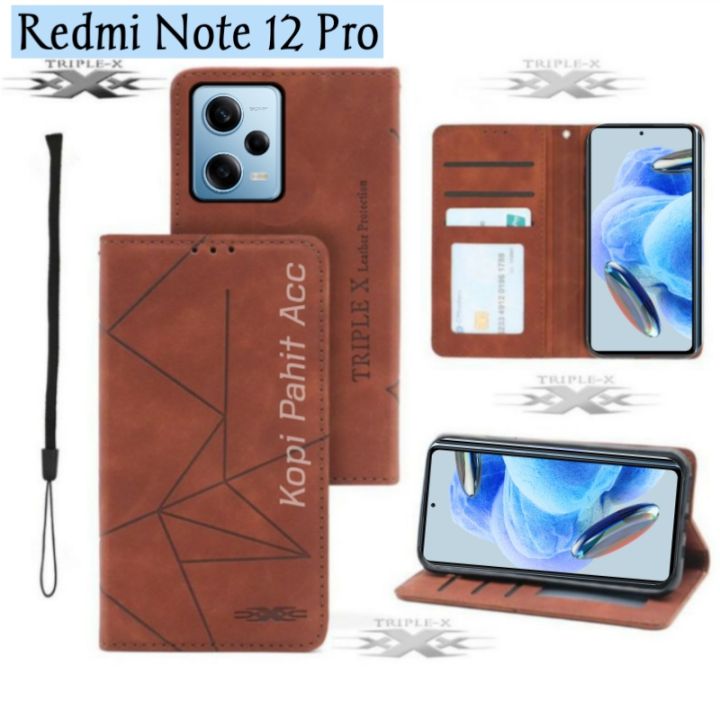 Casing Untuk Hp Xiaomi Redmi Note 12 Pro 5G Flip Cover Case Dompet ...