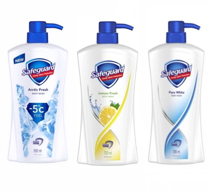 Sale Safeguard Body Wash 720ml Arctic Fresh Pure White Lemon