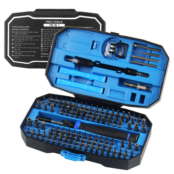 Upgraded Precision Screwdriver Set 130/152 in 1 Repair Tool Kit ...