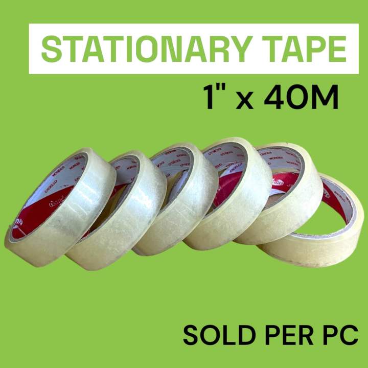 Stationary Tape 1" x 40m sold per pc | Lazada PH