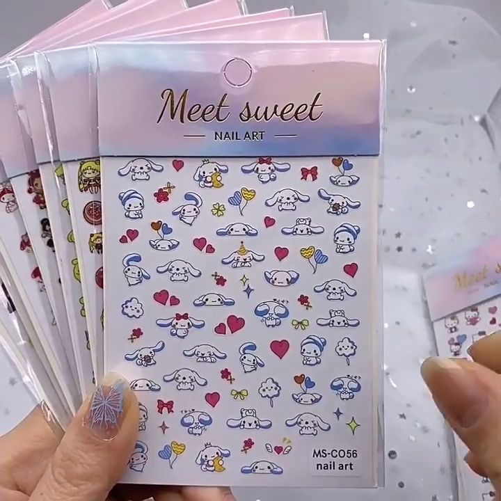 Stiker Kuku Anak Karakter Sticker Nail Art Motif Cartoon Anime Manicure ...