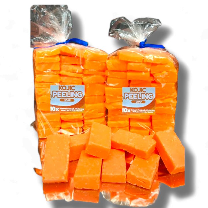 kojic pelling soap original scrap set 1 kilo | Lazada PH