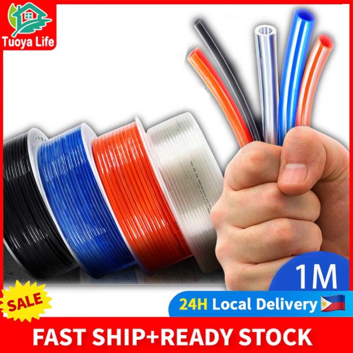 1 Meter Pneumatic Pipe Tube Hose Tubing fuel hose 4mm 6mm 8x5mm 6x4mm 10x6.5mm PU Air Gas ...
