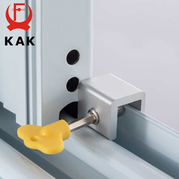 KAK Adjustable Window Lock Stopper Safety Locks for Kids and Pets Anti ...