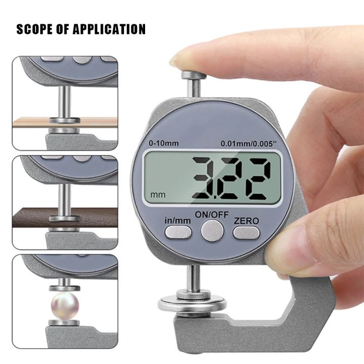Digital Thickness Gauge Measuring Tools Electronic Thickness Meter ...