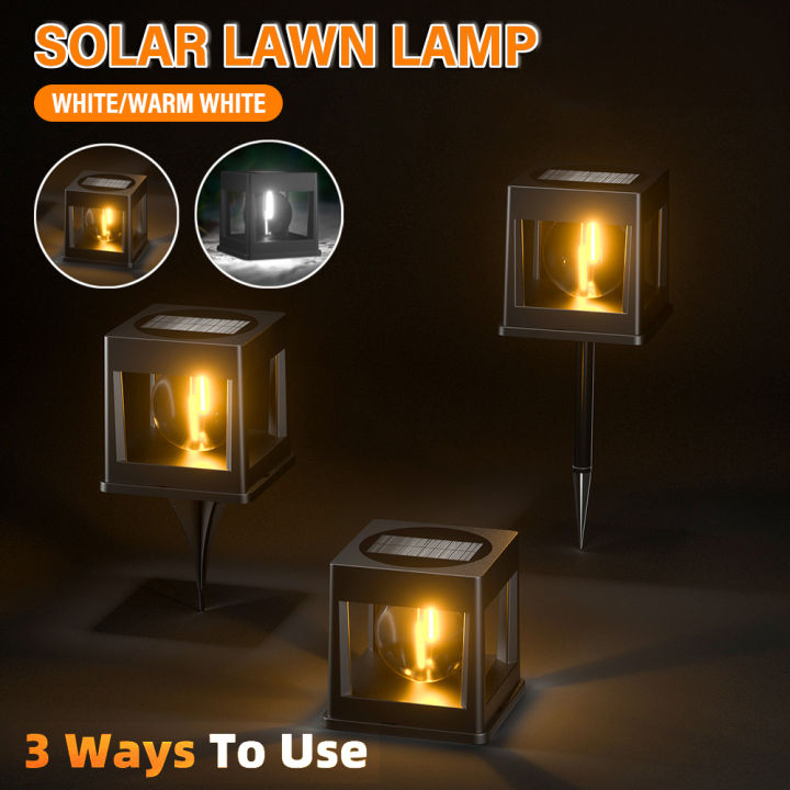 Outdoor solar night light Built-in lithium battery Three installation ...