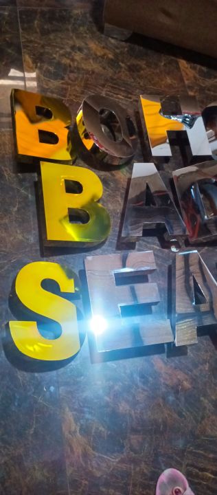 Stainless Letter Signage 20cmx25cm | Lazada PH