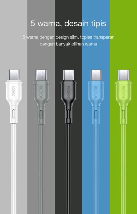 Kabel data ROBOT original RBM100S fast charger 2 A micro USB android ...