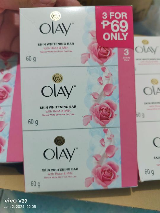 Olay skin whitening skin bar soap 60gx3( 3pcs per box) | Lazada PH