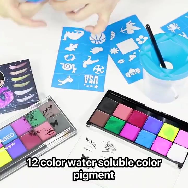 Face Painting make up Multicolor Non-toxic Fluorescent Body Paint ...