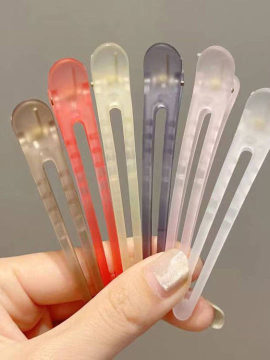 Matte Finish Duckbill Hair Clips Positioning Pad Root Volumizing ...
