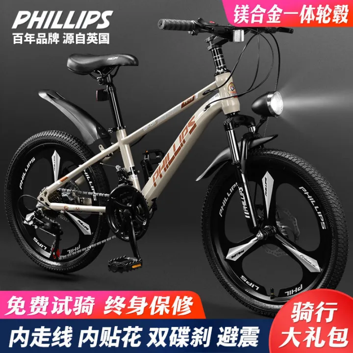 Philips Children's Mountain Bike Unisex Student Gear Shift Bicycle for ...