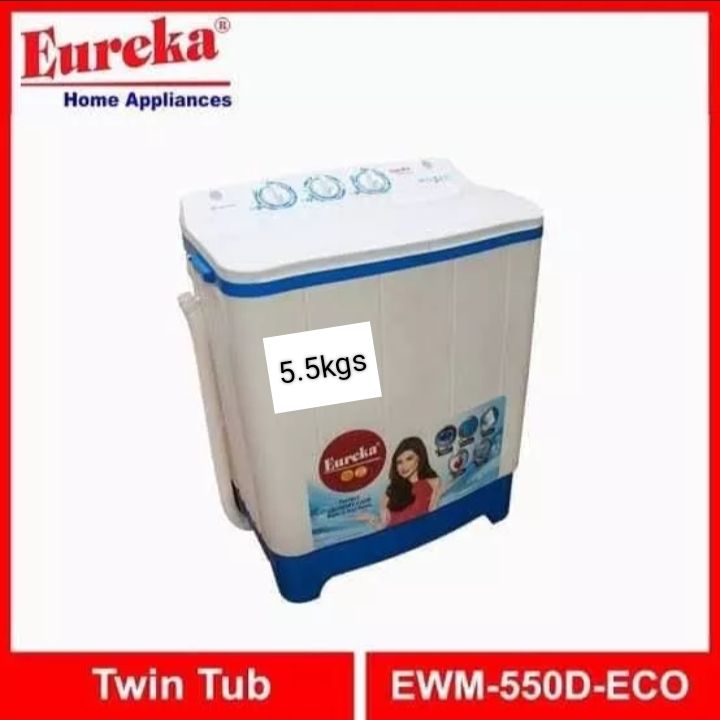 DOUBLE WASHING MACHINE 5.5KG EUREKA | Lazada PH