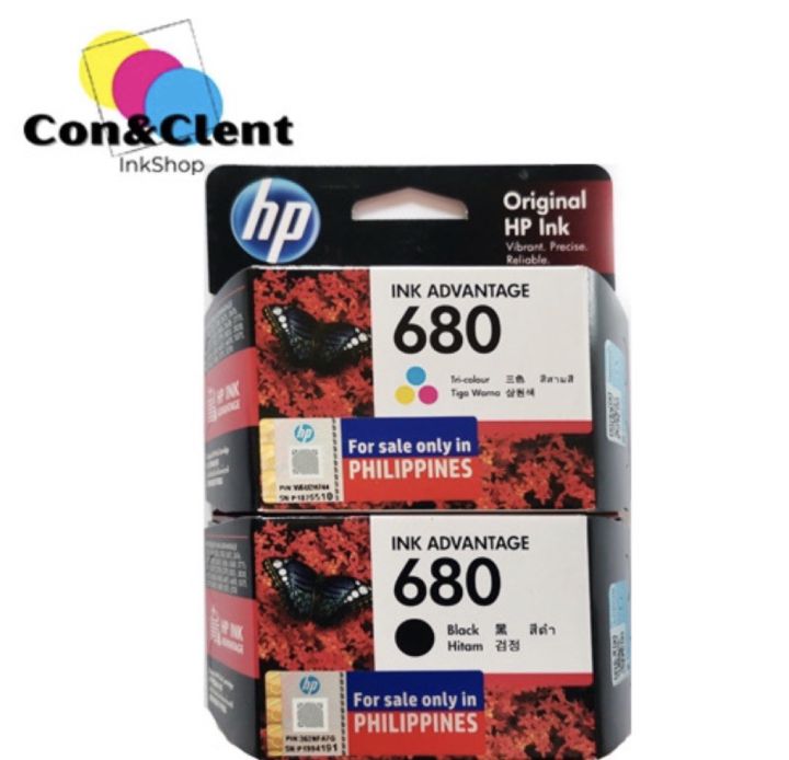 Original ink cartridge 680 black or Colored | Lazada PH